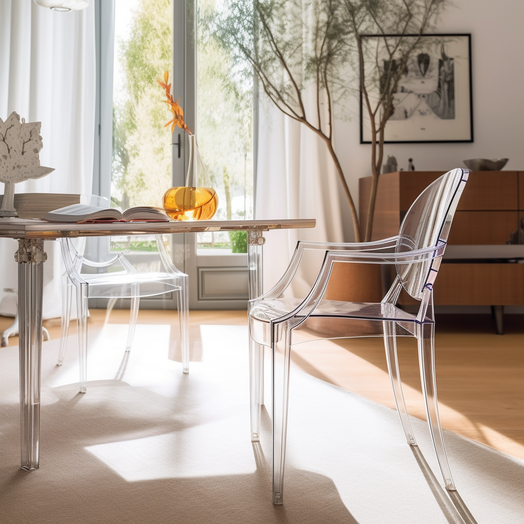 Louis Ghost Style Arm Chair – ModernSpaceLiving