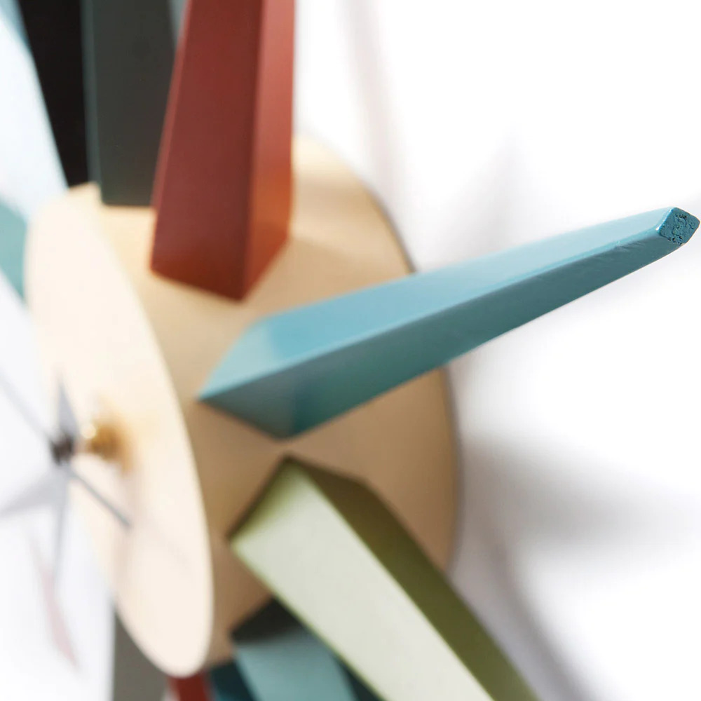Mid Century Sunburst Clock – ModernSpaceLiving