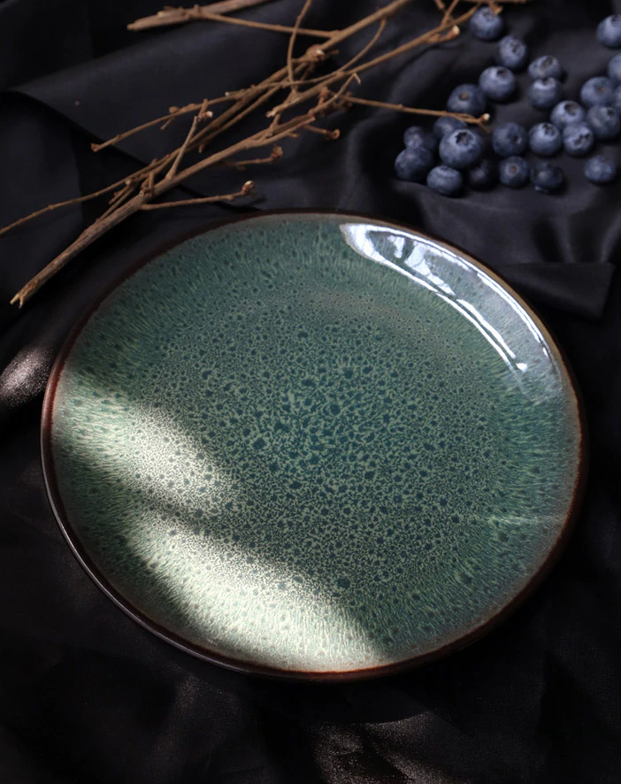 Peacock Green Ceramic Dinnerware – ModernSpaceLiving