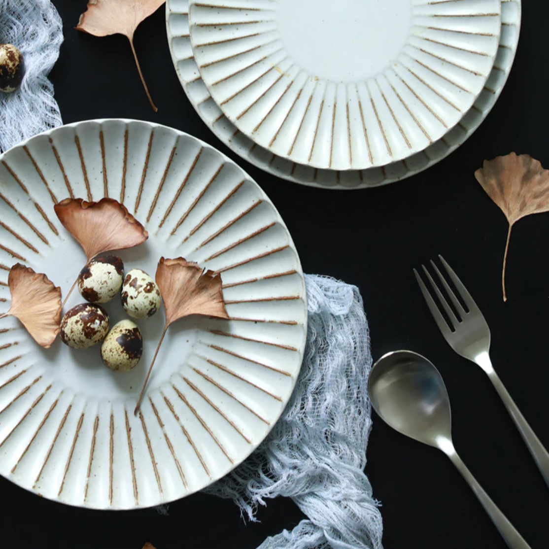 Rustic Japanese Style Dining Set – ModernSpaceLiving